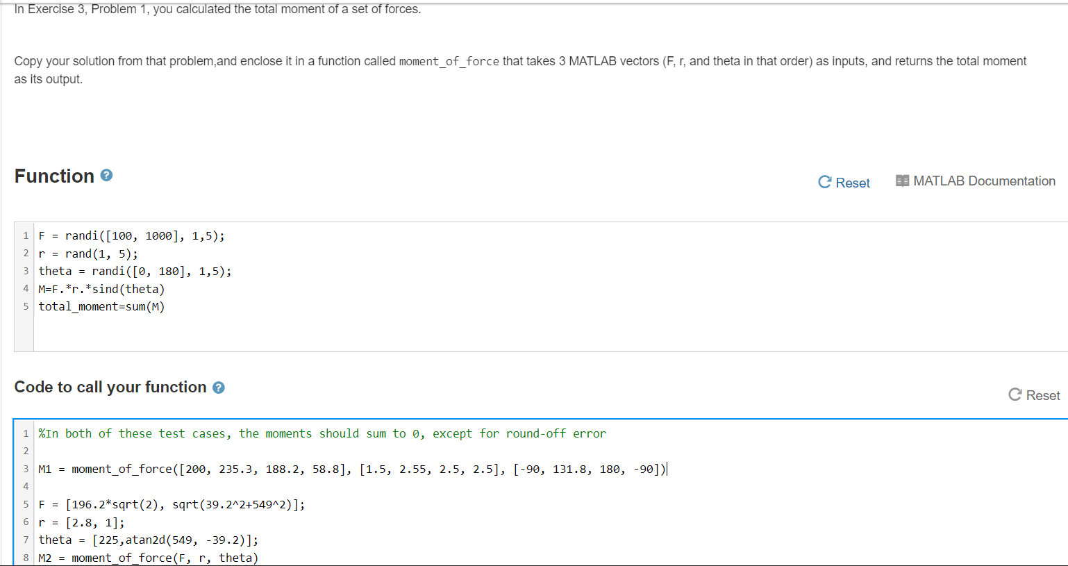 Solved In Exercise 3, Problem 1, you calculated the total | Chegg.com