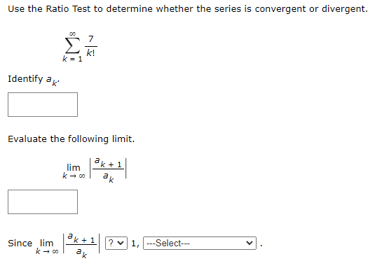 Solved Use the Ratio Test to determine whether the series is | Chegg.com