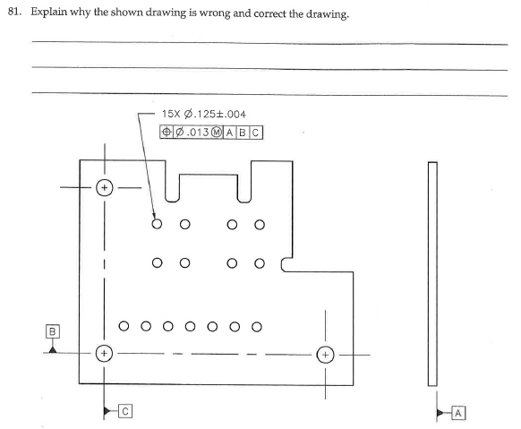 Solved 81. Explain why the shown drawing is wrong and | Chegg.com