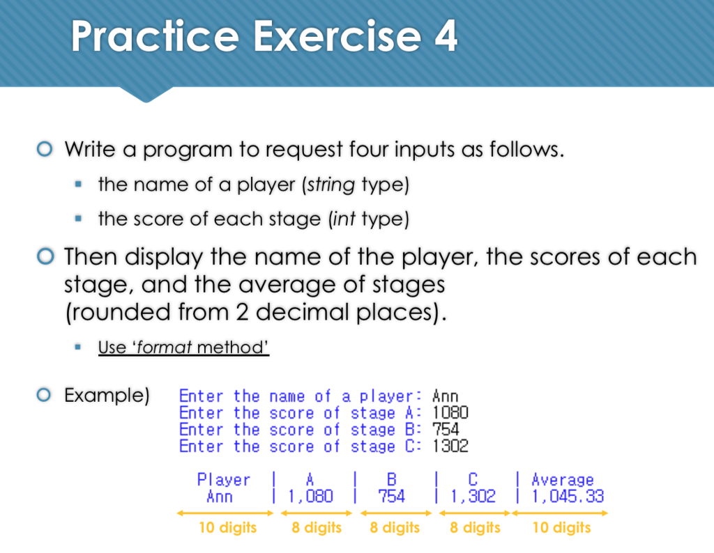 Solved Practice Exercise 4 O Write A Program To Request Four 6215