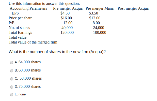 Solved Use this information to answer this question. | Chegg.com