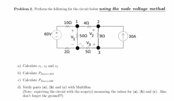 Solved Problem 2 Perform The Following For The Circuit 1180
