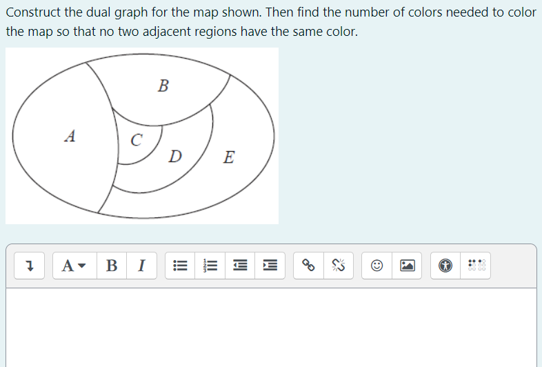 Solved Construct the dual graph for the map shown. Then find | Chegg.com