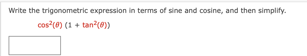 Solved Write the trigonometric expression in terms of sine | Chegg.com
