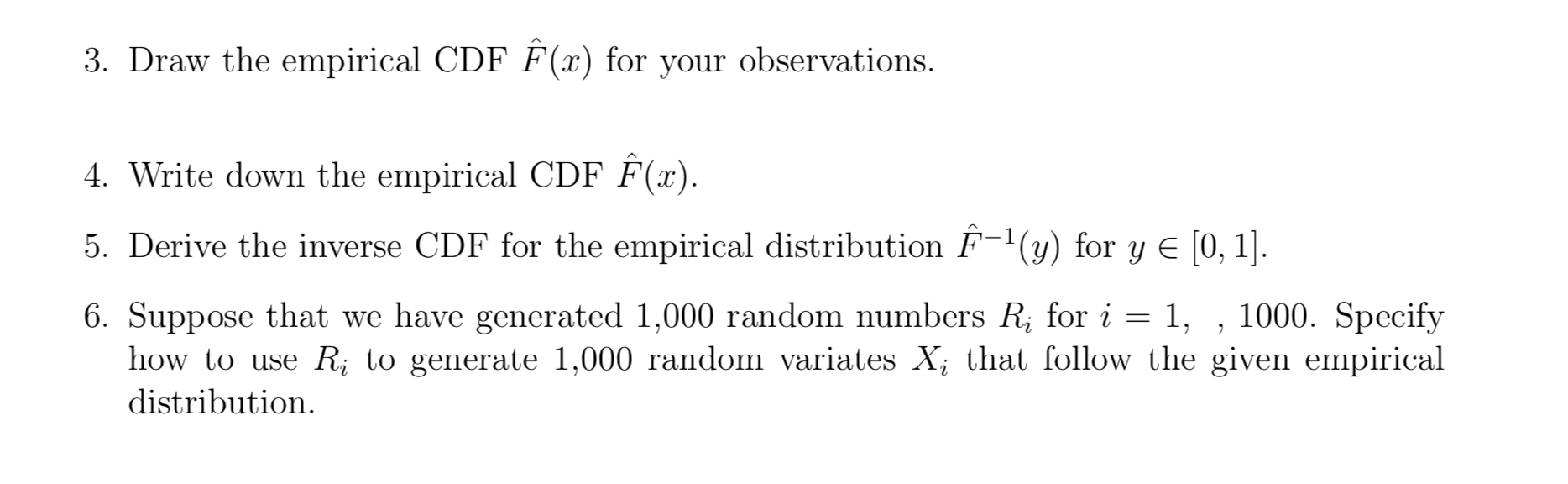 Random Variate Generation Problem 4 The Weibull | Chegg.com