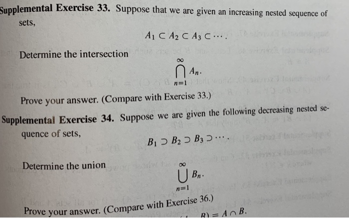 Solved Supplemental Exercise 33. Suppose that we are given | Chegg.com
