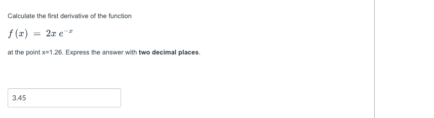Solved Calculate the first derivative of the function f(2) | Chegg.com