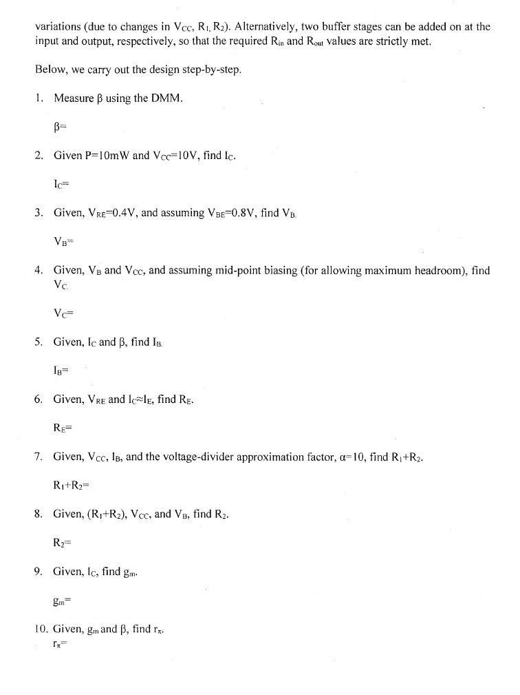 ENGR 232: Semiconductor Devices Lab: Design of a | Chegg.com