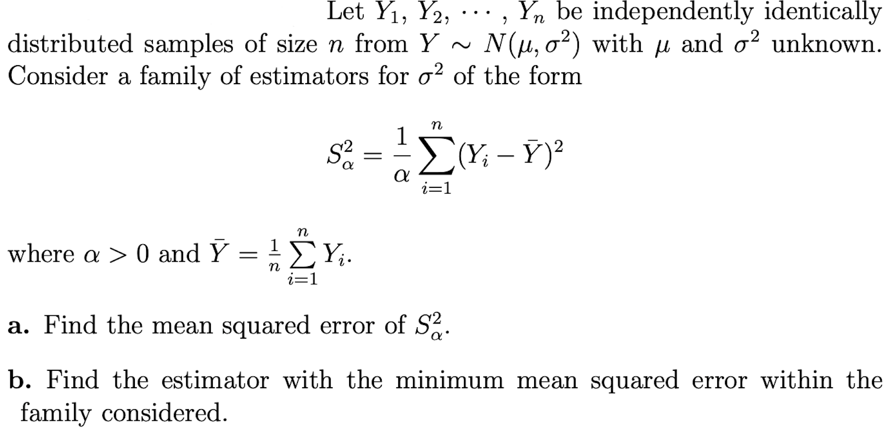 Solved 2 Let Yı, Y2, Yn be independently identically | Chegg.com