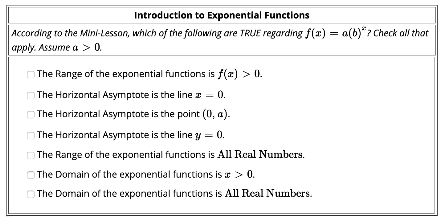 Solved Introduction to Exponential Functions According to | Chegg.com