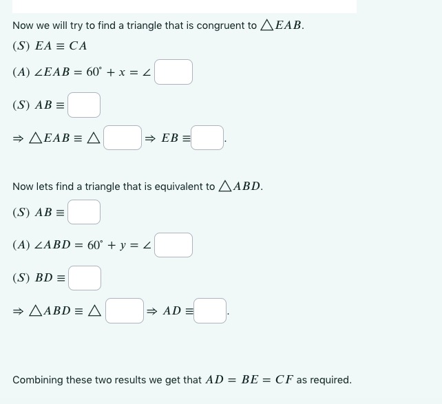 Solved Solution: Using colours to label side lengths that | Chegg.com