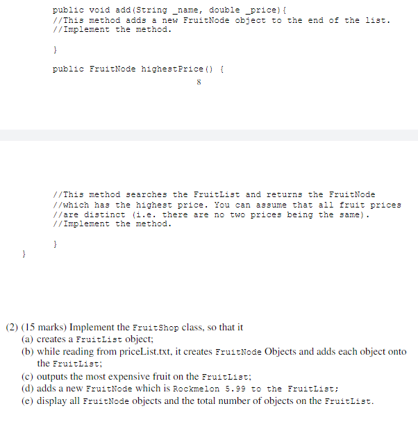 Solved Question 4 [45 marks] The text file "pricelist.txt" | Chegg.com