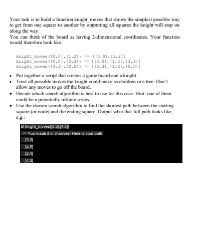 Knight's Travails CST 8203 - Advanced programming and | Chegg.com