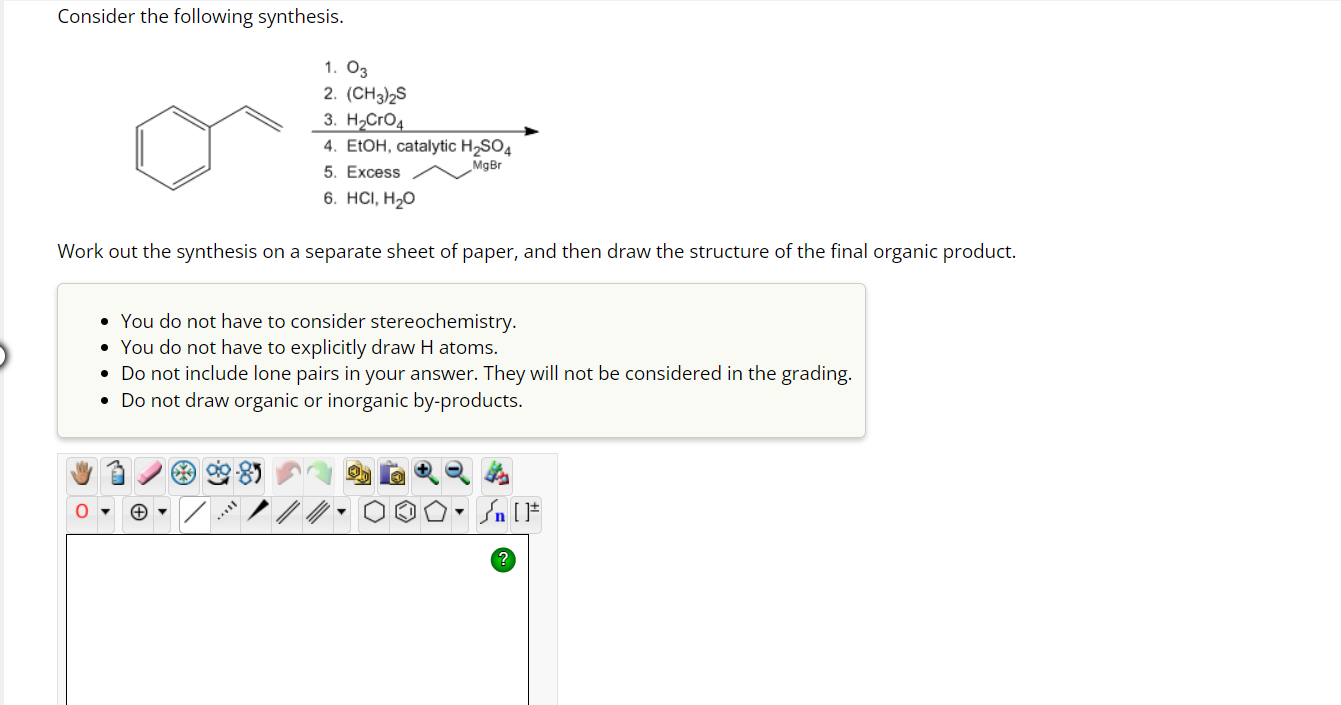Solved Consider the following synthesis.draw the structure | Chegg.com