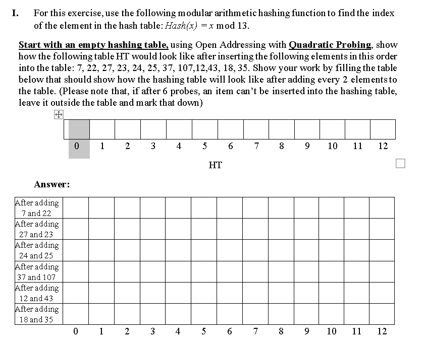 Solved For this exercise, use the following modular | Chegg.com