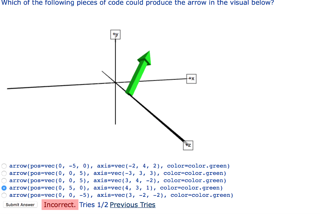 Solved Which of the following pieces of code could produce | Chegg.com