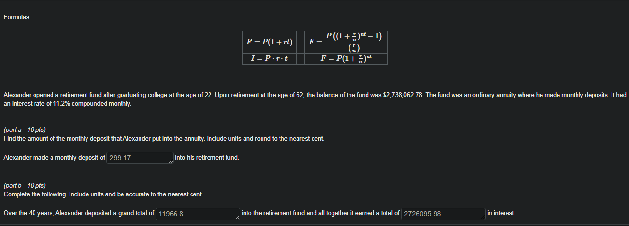 Solved HW keeps grading wrong. Aren't these correct? Unsure | Chegg.com