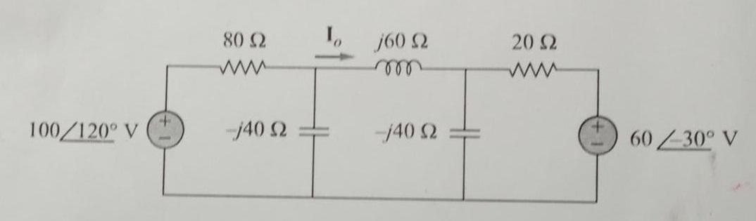 Solved Determine Io in following circuit using node analysis | Chegg.com