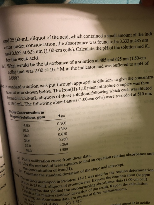 Solved the following 38ulU 700 nm; (b) 0.662 at 475 nm and | Chegg.com
