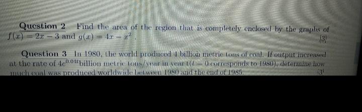 Solved Question 2 Find the area of the region that is | Chegg.com