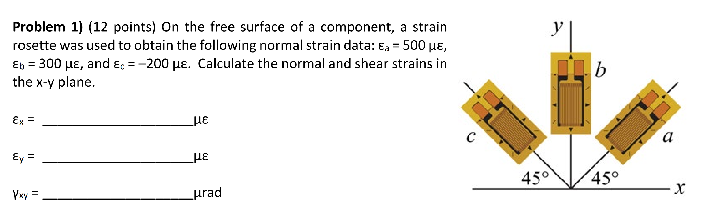 Solved Problem 1) (12 points) On the free surface of a | Chegg.com