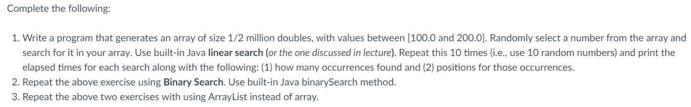 Solved Done in Java. Any help is appreciated. I need help | Chegg.com