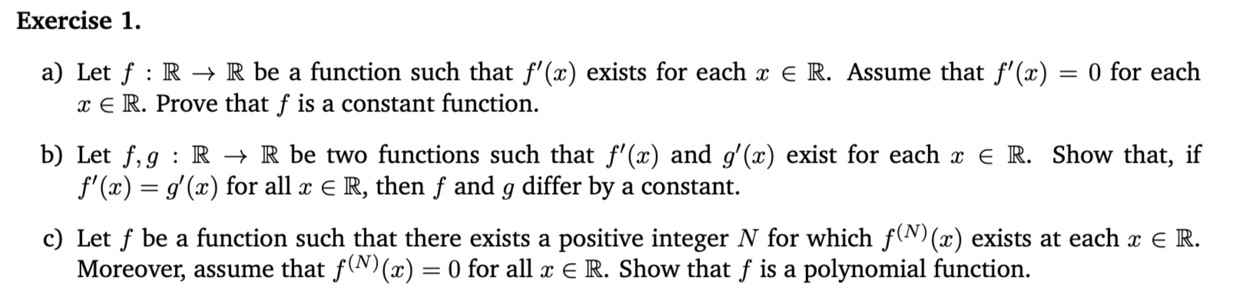Solved A Let F R→r Be A Function Such That F′ X Exists For