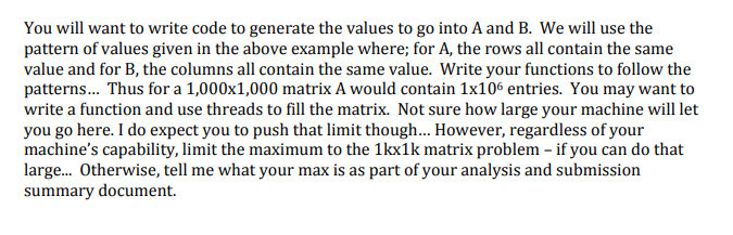 Solved Write a serial AND a threaded matrix-by-matrix | Chegg.com