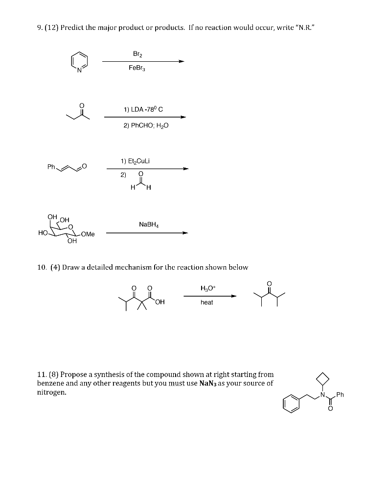 Solved 6.(8) Draw a detailed mechanism the reaction shown | Chegg.com