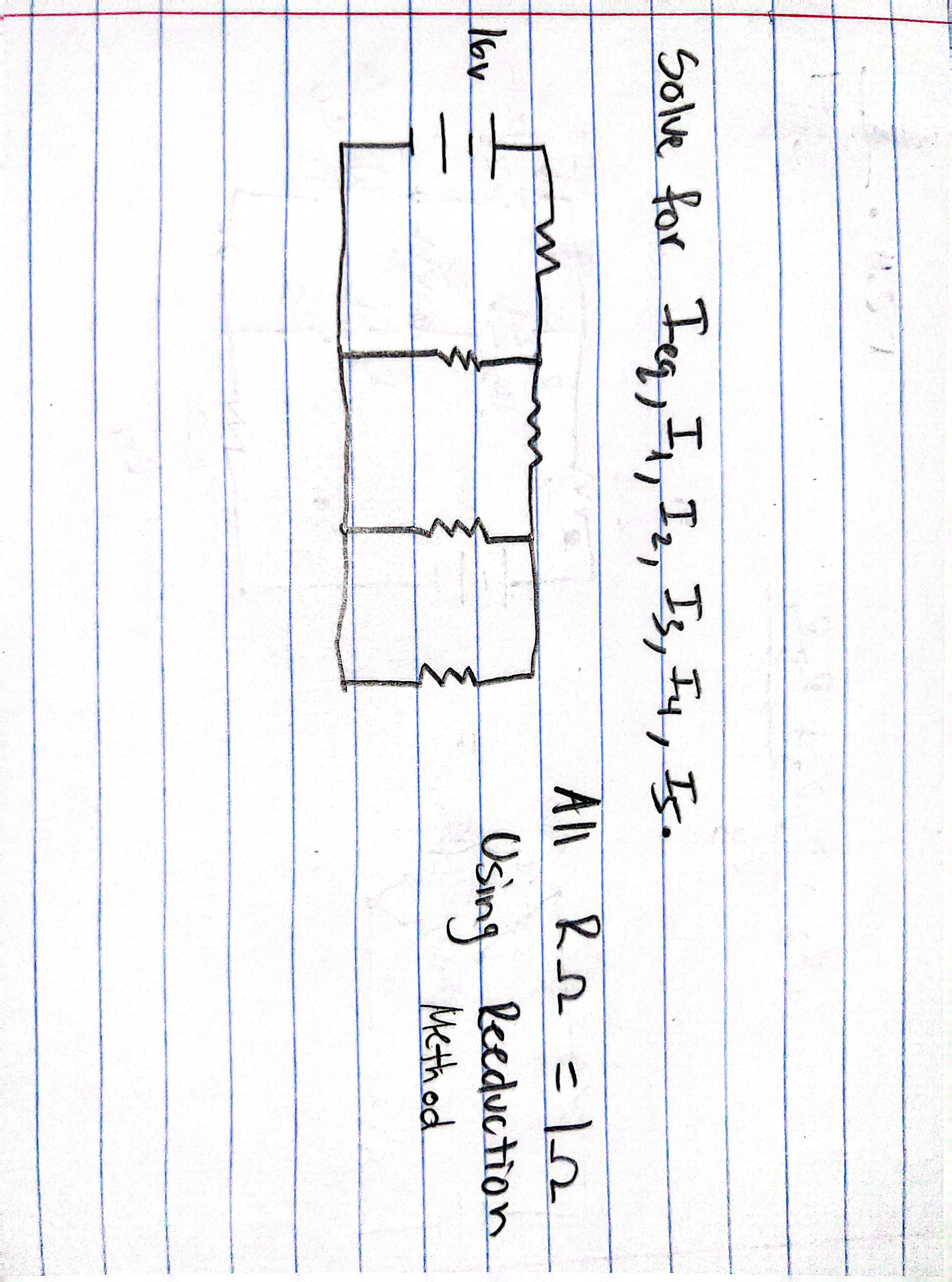 Solve for Ieq,I1,I2,I3,I4,I5. All RΩ=1Ω Using | Chegg.com