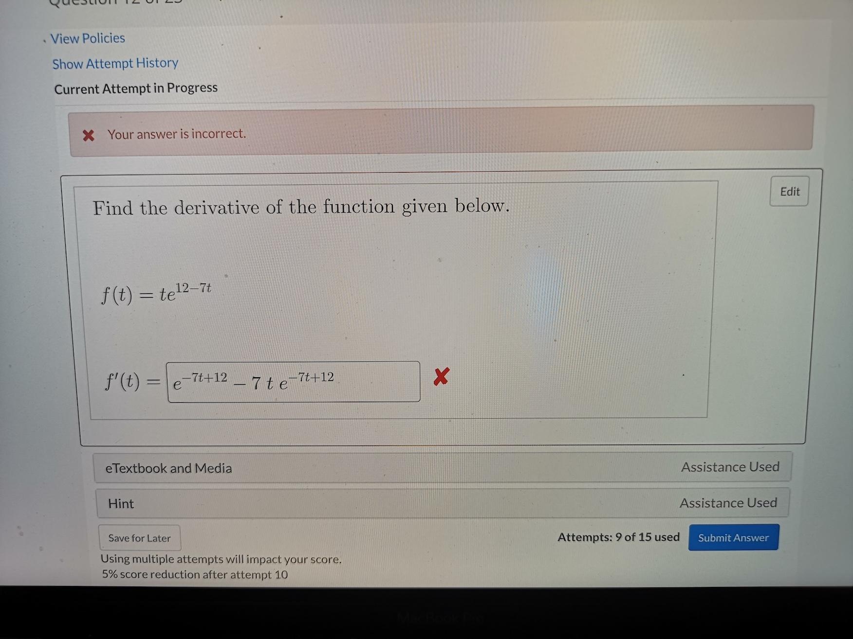 Solved View Policies Show Attempt History Current Attempt in | Chegg.com