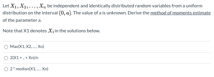 Solved Let X1, X2, ..., X., be independent and identically | Chegg.com