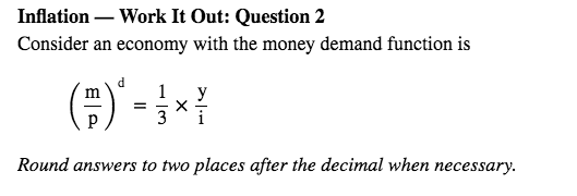Solved Inflation – Work It Out: Question 2 Consider an | Chegg.com