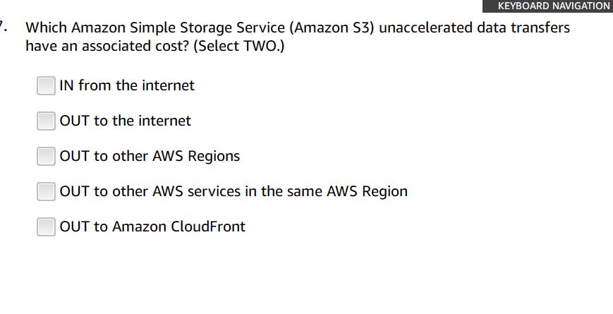 Solved Which Amazon Simple Storage Service (Amazon S3) | Chegg.com