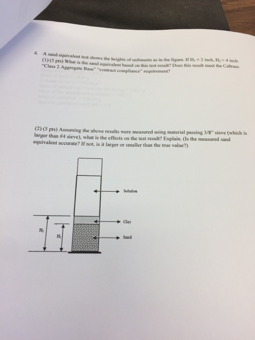 Solved enr test shows the heights of sediments as in the | Chegg.com