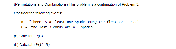 Solved (Permutations and Combinations) We draw 5 cards at | Chegg.com
