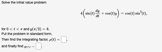 Solved Consider the initial value problem 2ty' = 4y, y(-1) = | Chegg.com