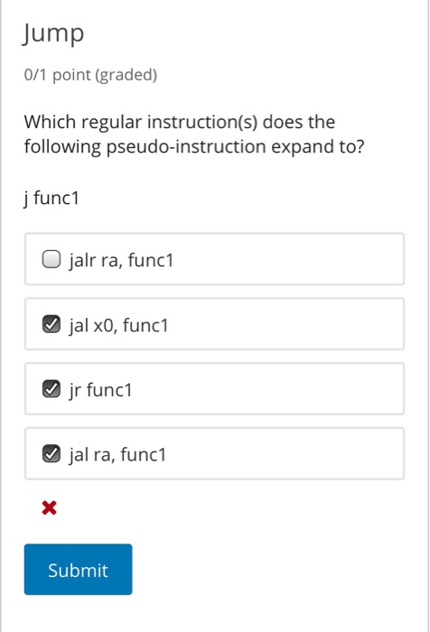 Solved Pseudo-Instructions Bookmark this page MOVE 0/1 point | Chegg.com