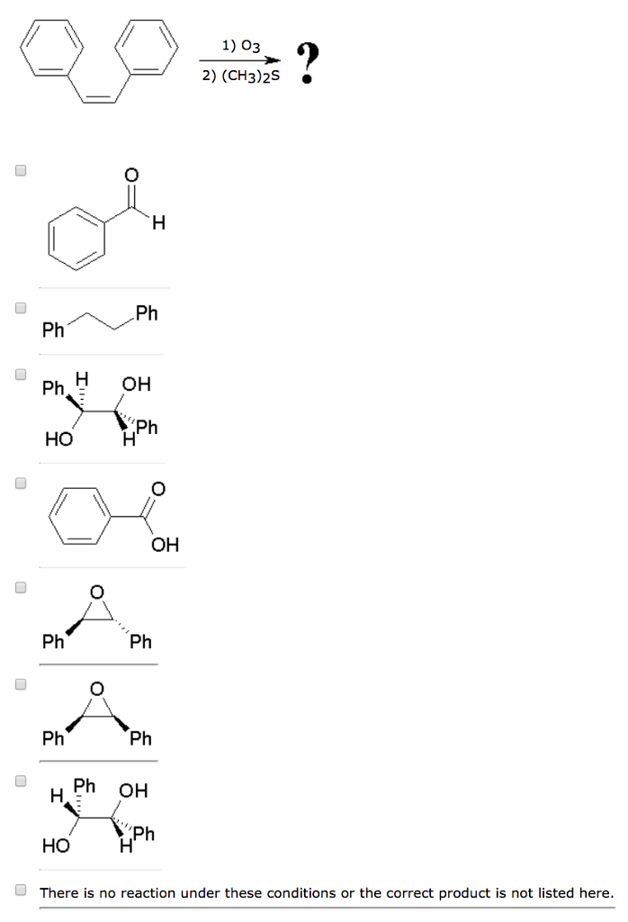 Solved 1)o3 2) (CH3)2S » H OH Ph Ph HO он Ph Ph Ph Ph OH Ph | Chegg.com