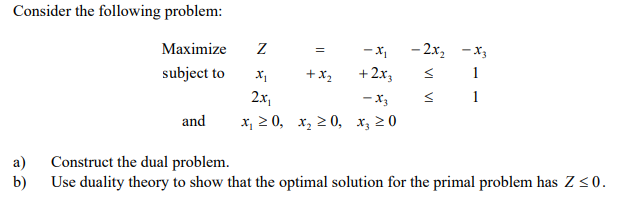 Solved Consider the following problem: Maximize subject to | Chegg.com