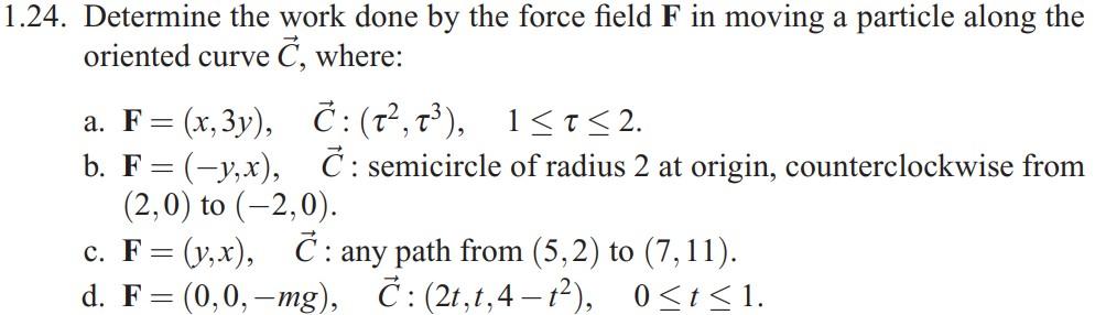 [Solved]: Please solve for b,c,d only. 24. Determine the w