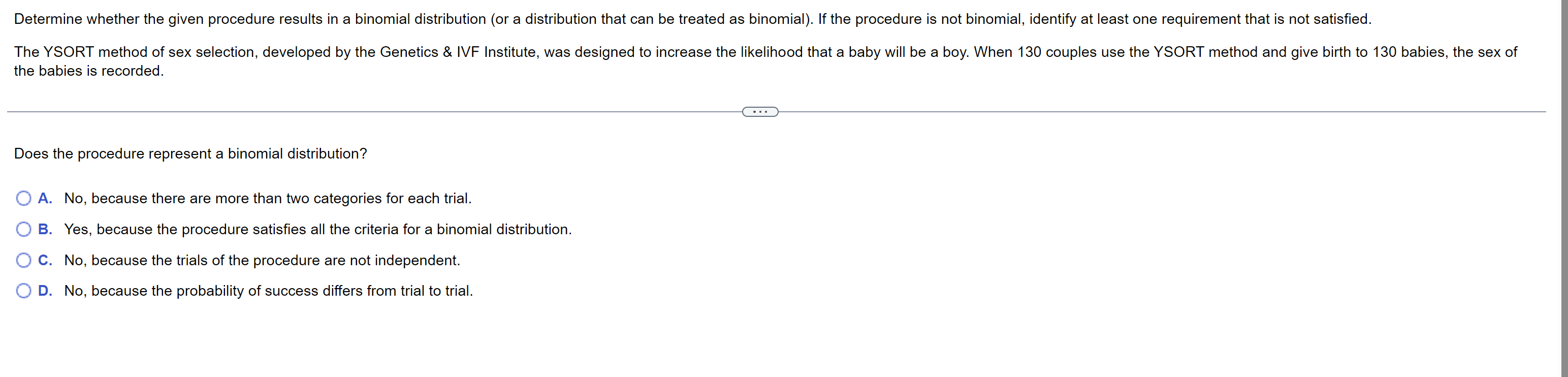 Solved the babies is recorded. Does the procedure represent | Chegg.com