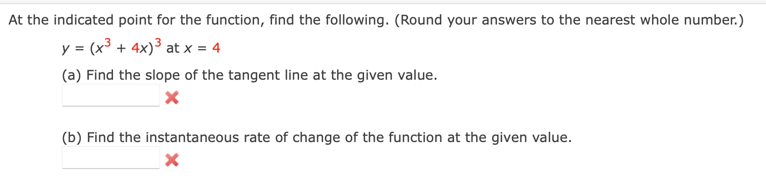 Solved At the indicated point for the function, find the | Chegg.com