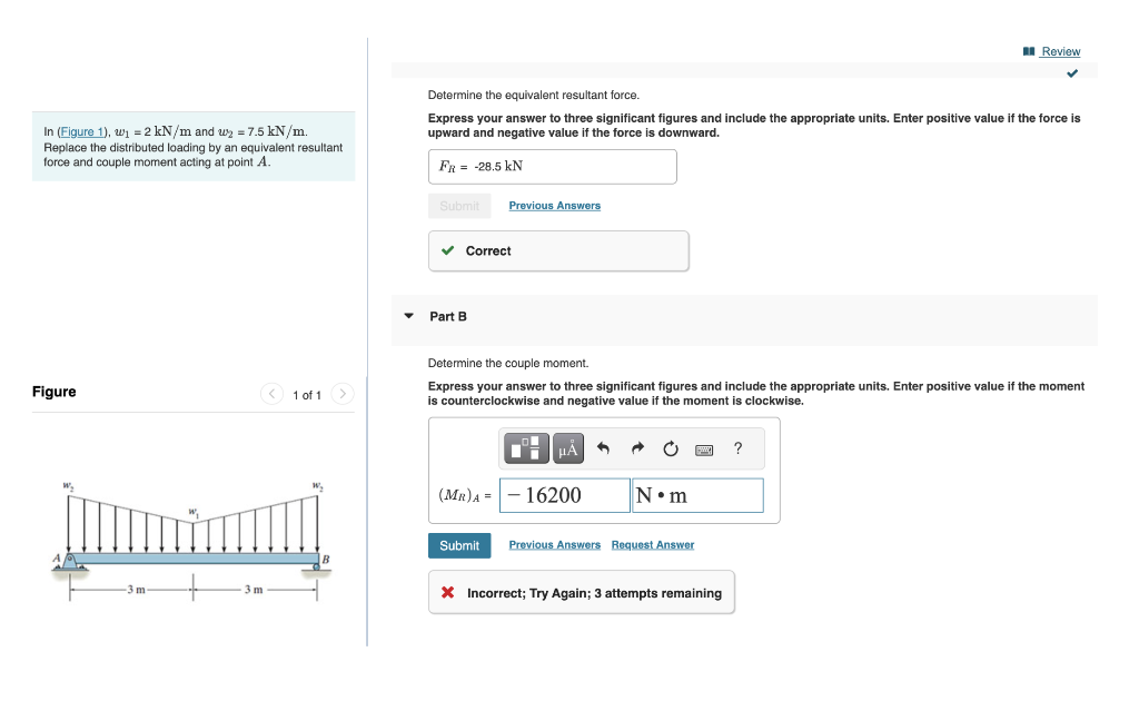 Solved Determine the equivalent resultant force. Express | Chegg.com