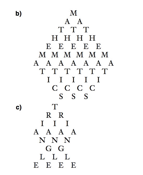Solved and how many arrangements in each to spell | Chegg.com