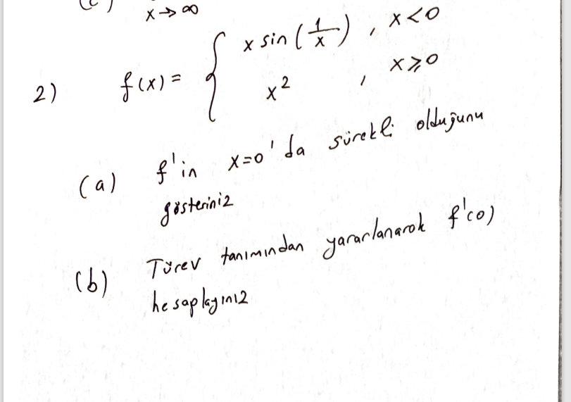 Solved f(x)={xsin(x1),x2,x
