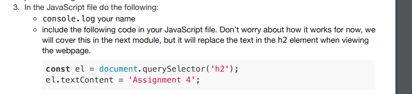 Solved 3. In the JavaScript file do the following: o | Chegg.com