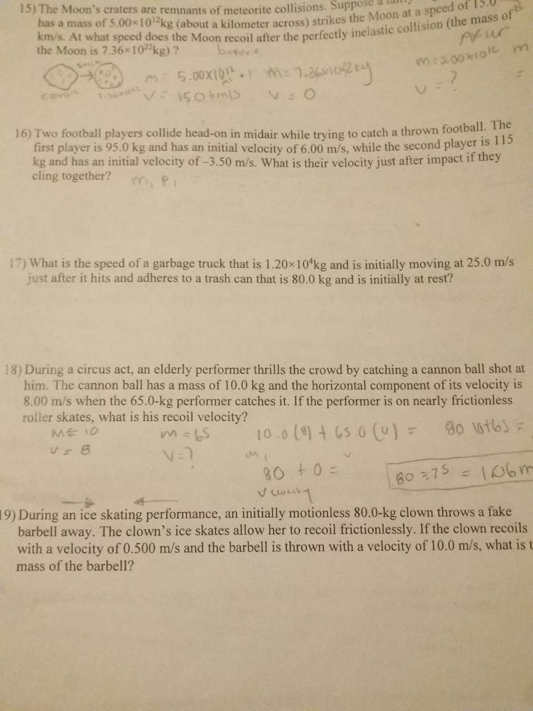Solved 15) The Moon's craters are remnants of meteorite | Chegg.com