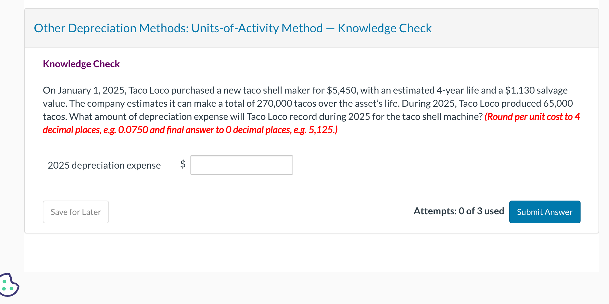 Solved Other Depreciation Methods: Units-of-Activity Method | Chegg.com