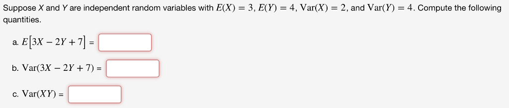 Solved Suppose Xand Yare independent random variables with | Chegg.com